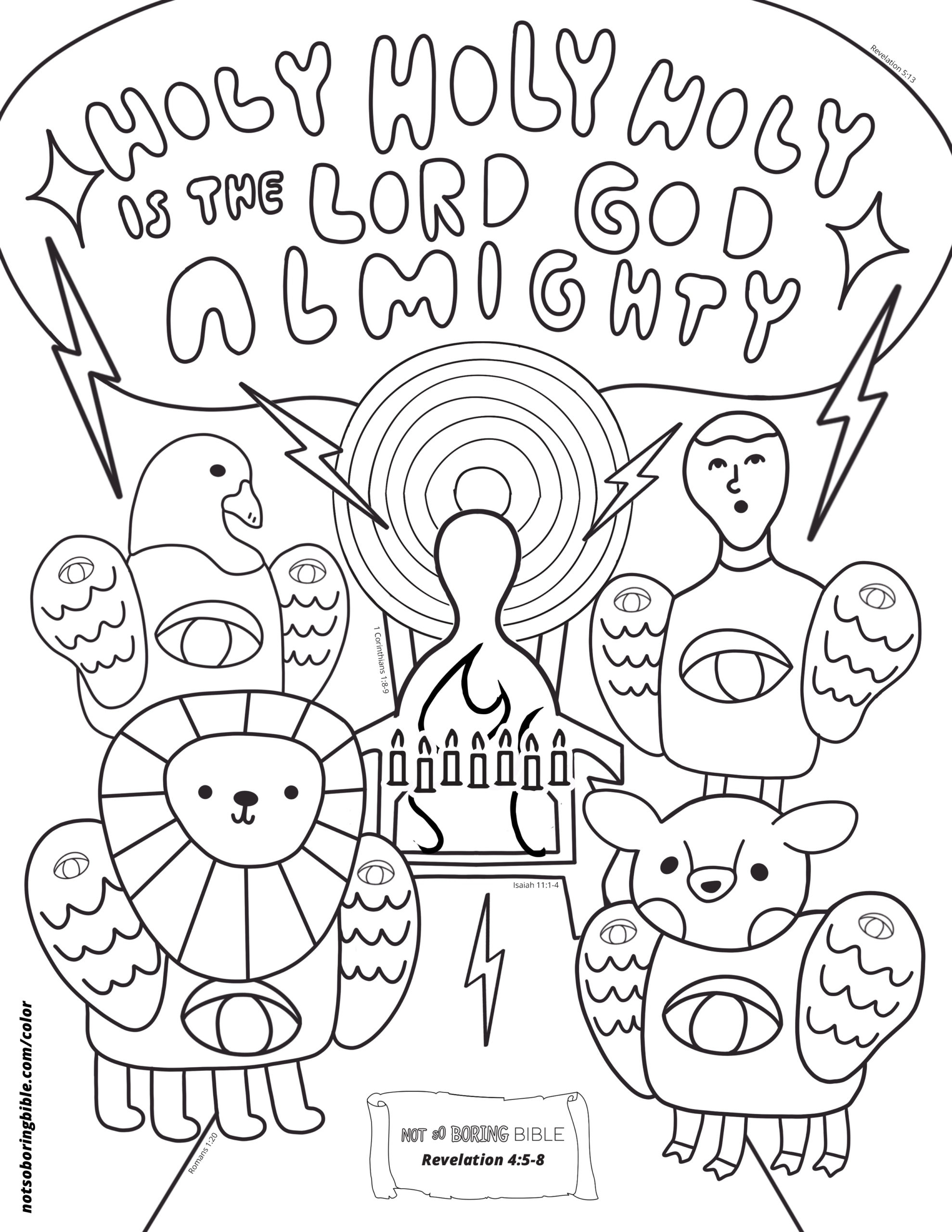 book of revelation coloring pages